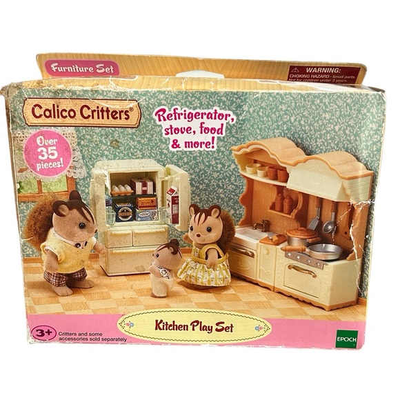 Epoch | Toys | Calico Critters Kitchen Play Set Over 35 Pieces | Poshmark